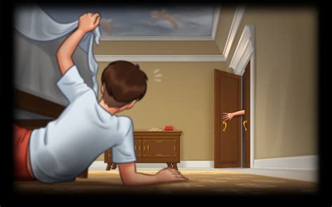 Rule 34 1boy 1girls 2d Bed Bedroom Black Border Brown Hair Clothed Clothing Darkcookie Digital