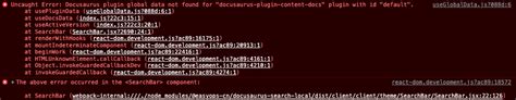 docusaurus build fails when all docusaurus plugin content docs