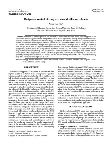 Applications Of Distillation Columns Pdf