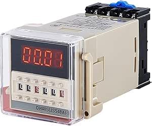 Amazon Com 1PC Digital Display Time Relay DH48S S 24 220 380V Power Cycle Delay Size DH48S S