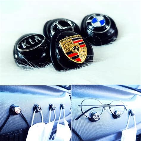 차량용 마스크걸이 벤츠 Bmw 자동차 고리 행거 후크 1p