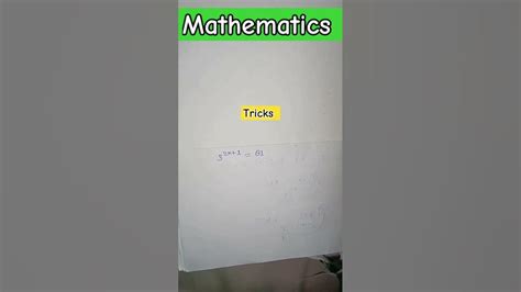 Mathe Tricks Maths Mathematicstricks Mathtips Mathtricks Youtube