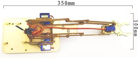 Dof Mini Robot Arm Kit With Joysticks And Servo Drive Buy Cheap Online Funduinoshop