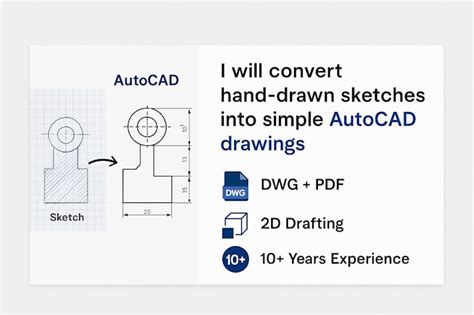 Convert Hand Drawn Sketches Into Simple Autocad Drawings By Vinoth181 Fiverr