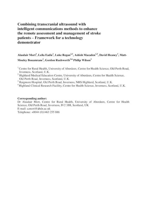 Pdf Combining Transcranial Ultrasound With Intelligent · 4