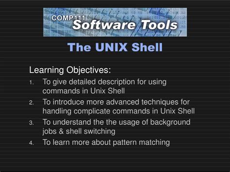 Ppt The Unix Shell Powerpoint Presentation Free Download Id9700720
