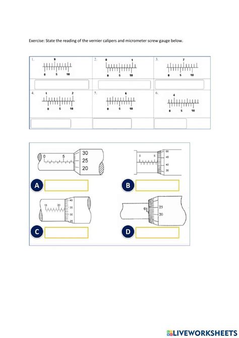Free Micrometer Reading Worksheet Download Free Micrometer Reading