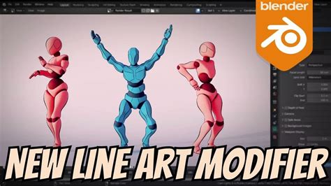 New Procedural Line Art Modifier For Blender Youtube