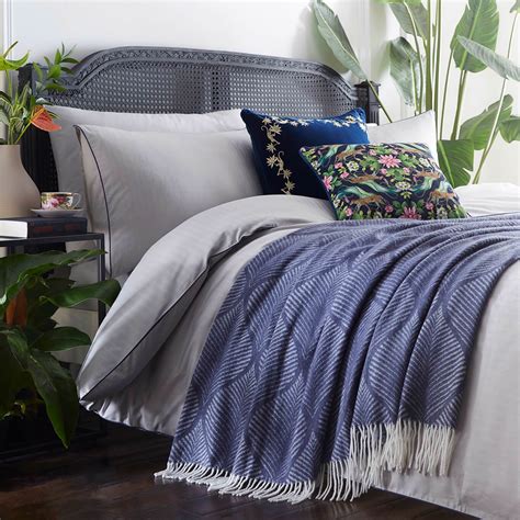 Folia Midnight Bedding Clarke And Clarke By Sanderson Design