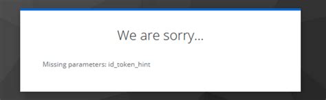 can not logout from idp with expired session and the error missing parameter id token hint is