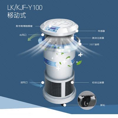等离子体空气净化消毒机 LK KJF Y100移动式 寰熙医疗