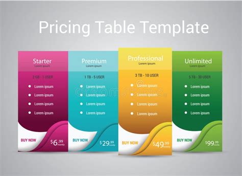 host pricing for plan website banner vector illustration stock vector illustration of creative