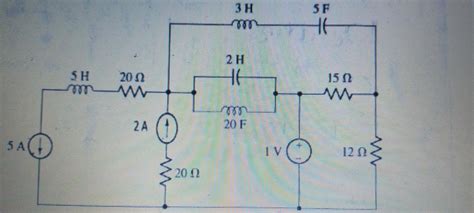 Solved Find The Energy Stored In Each Capacitor And Inductor Chegg Com