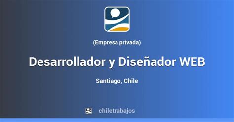 Chiletrabajos En Linkedin Desarrollador Y Diseñador Web Santiago Chiletrabajos
