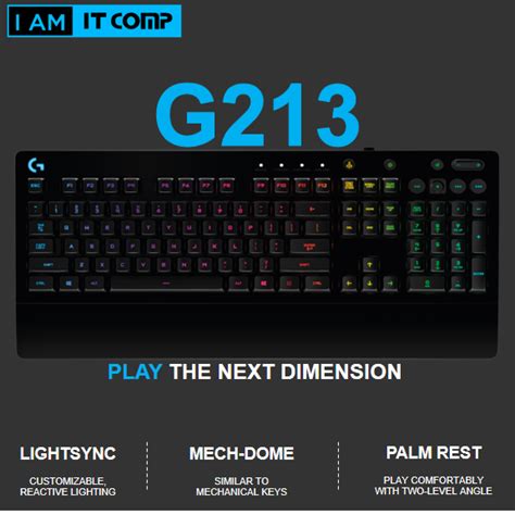 Logitech G Prodigy RGB Gaming Keyboard With RGB Lighting Spill Resistant Durable