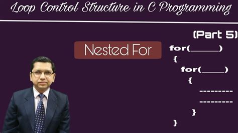 nested for loop in c programming loop control structure part 5 by