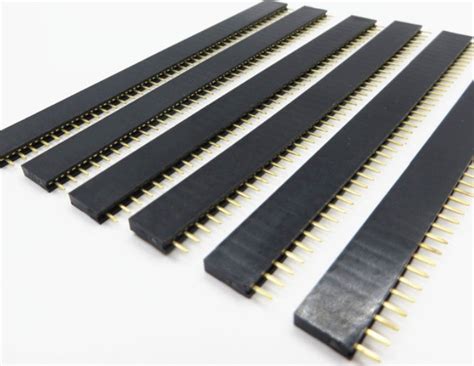 40pin Single Row Female Pin Header Straight 2 54mm Microchip Lk