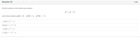 Solved Find The Solution To The Initial Value Chegg