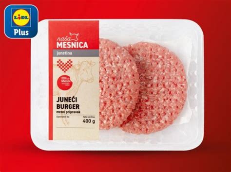 Svježi Juneći Burger 400 G Lidl Akcija Njuškalo Katalozi