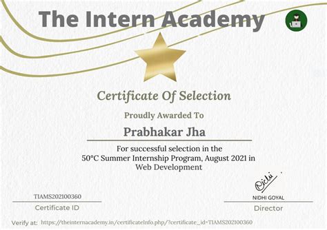 Prabhakar Jha On Linkedin Webdevelopment Intern Internship