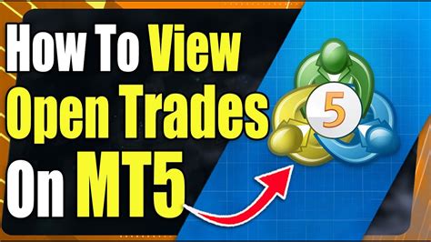 How To View Open Trades On Metatrader 5 Youtube