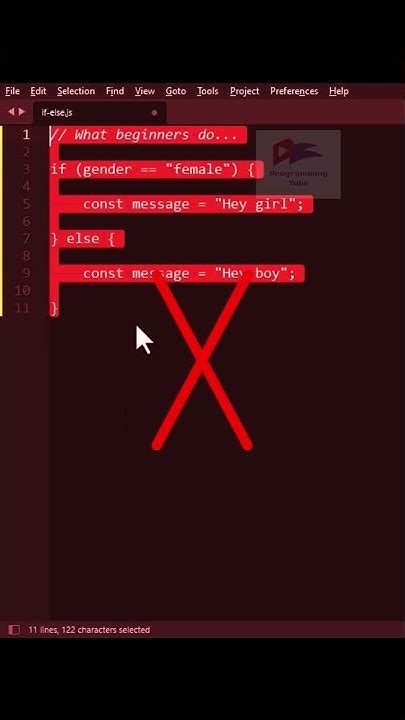 javascript shorthand tip on if else statement shorts javascript youtube