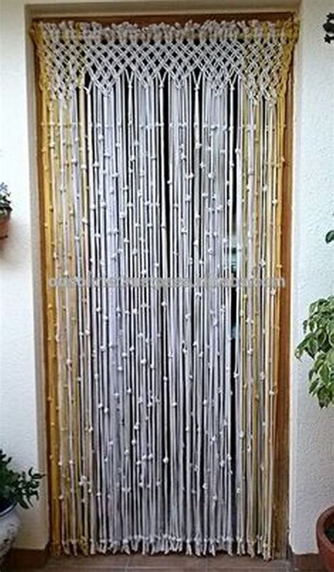 Make Your Own Macrame Curtain Craft Projects For Every Fan Cortinas De Contas Como Fazer