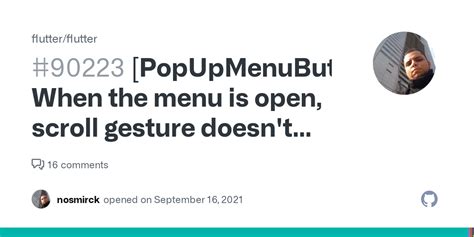 [popupmenubutton] when the menu is open scroll gesture doesn t dismiss