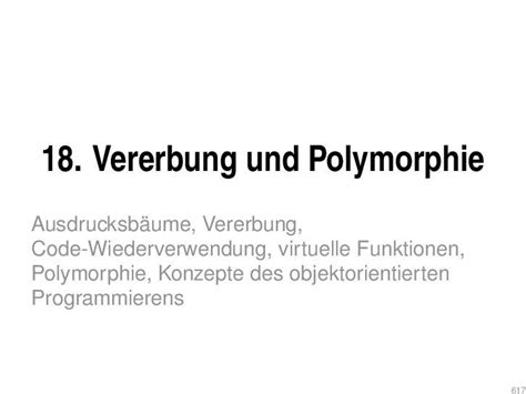 Pdf 18 Vererbung Und Polymorphie Fethzch