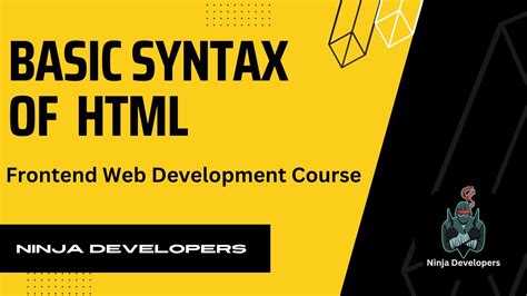 Frontend Web Development Course HTML Basic Syntax In URDU HIND I