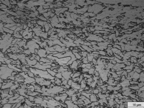 Optical Micrograph Of Uniform Acicular Ferrite Microstructure Of 9 5mm