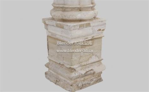 Blender 旧罗马柱子3d模型素材资源免费下载 Blender3d模型库