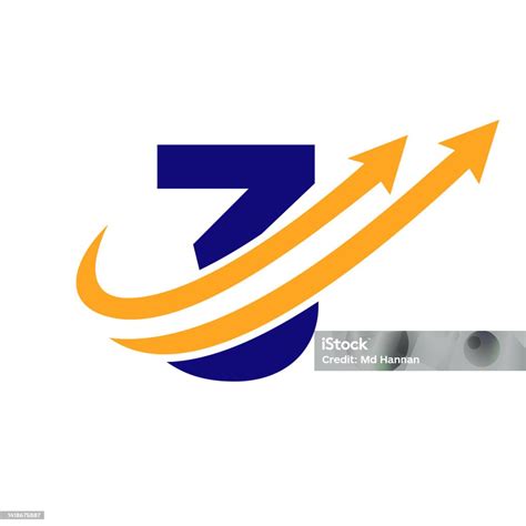 편지 3 금융 로고 금융 및 금융 투자 개발 로고 템플릿 개념 비즈니스 성장 화살표와 함께 0명에 대한 스톡 벡터 아트 및 기타 이미지 Istock