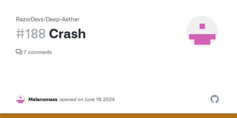 crash · issue 188 · razordevs deep aether · github