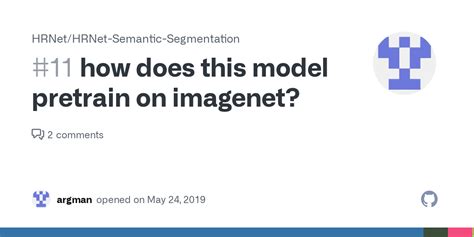 How Does This Model Pretrain On Imagenet Issue HRNet HRNet Semantic Segmentation GitHub