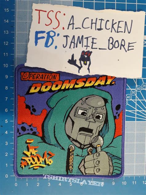 mf doom operation doomsday woven patch tshirtslayer tshirt and