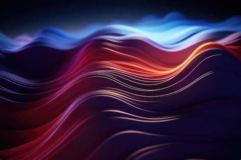 Colorful Dynamic Wave Illustration On Abstract Background Premium Ai Generated Image