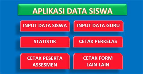 Aplikasi Database Siswa Filter Berdasarkan Kelas Dilengkapi Data