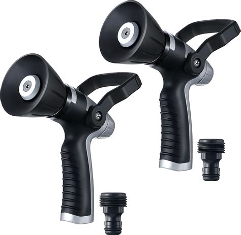 Ceoighe 2 Pack Fireman Hose Nozzle High Pressure Garden