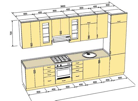 Кухонные гарнитуры чертежи 84 фото