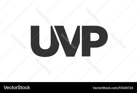 Uvp Logo Design Template With Strong And Modern Vector Image
