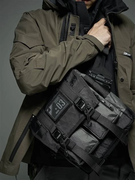 Foxbat 22fw Leg 05 Functional Messenger Bag Fidlock V Buckle Xpac Material Side Molle Webbing