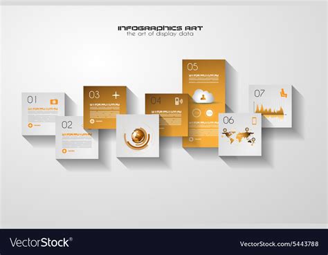Modern Ui Flat Style Infographic Layout For Data Vector Image