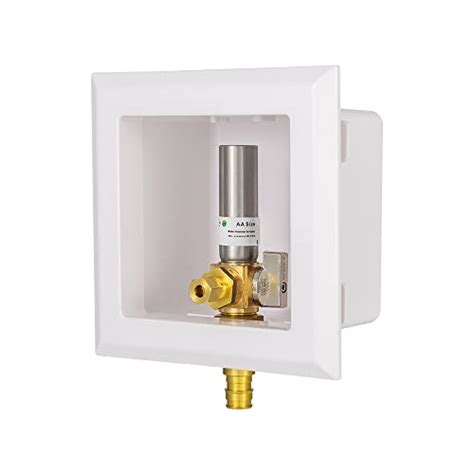 EFIELD Universal Ice Maker Box 1 2 Inch Pex A Expansion Inlet Connection With Installed 1 4 Turn