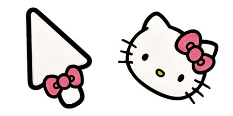 Sanrio Hello Kitty White Arrow Cursor Sweezy Custom Cursors