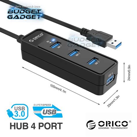 Jual Orico Ultra Mini Usb High Speed Hub Port Inch Cable W Ph U Shopee Indonesia