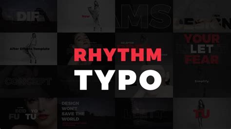 Rhythm Typography After Effects Project Files VideoHive