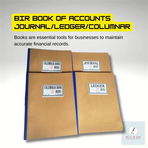 Bir Business Transaction Record Book General Ledger Journal And Columnar Book Accounting Record