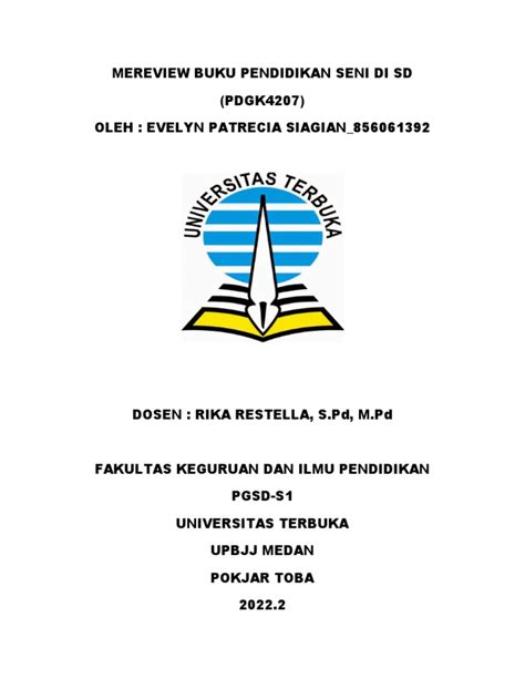 Tugas Tutorial 1 Pendidikan Seni Di Sd Pdf