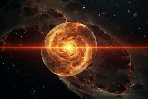 Premium Ai Image Time Dilation Effect Near A Massive Celestial Body